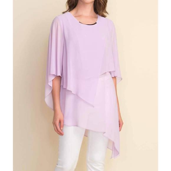 Joseph Ribkoff | Tops | New Joseph Ribkoff Layered Chiffon Top In Lilac ...